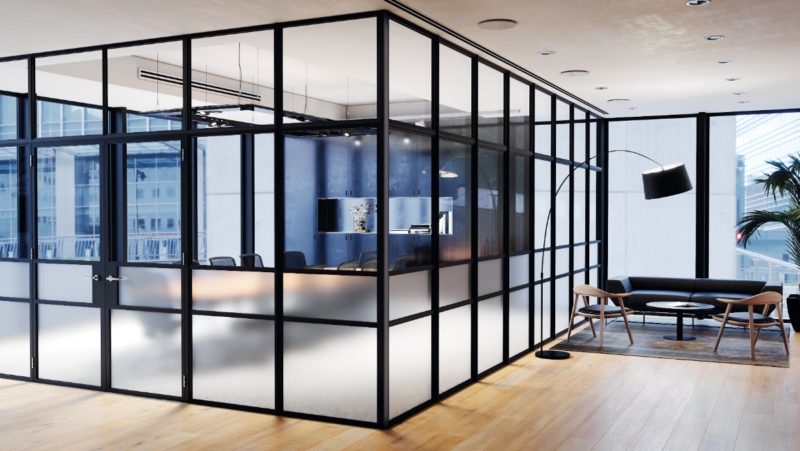 Corner internal doors - how to use them for designated zones