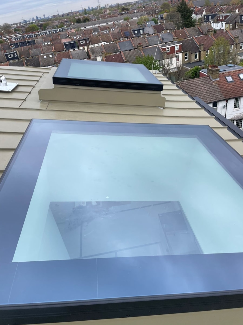 Supply and Fit of Flat Glass Roof Lights in Wimbledon